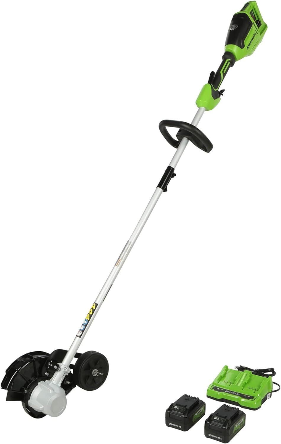 Greenworks 48V 2 x 24V 8" Brushless Cordless Edger, 2 4.0Ah USB ...