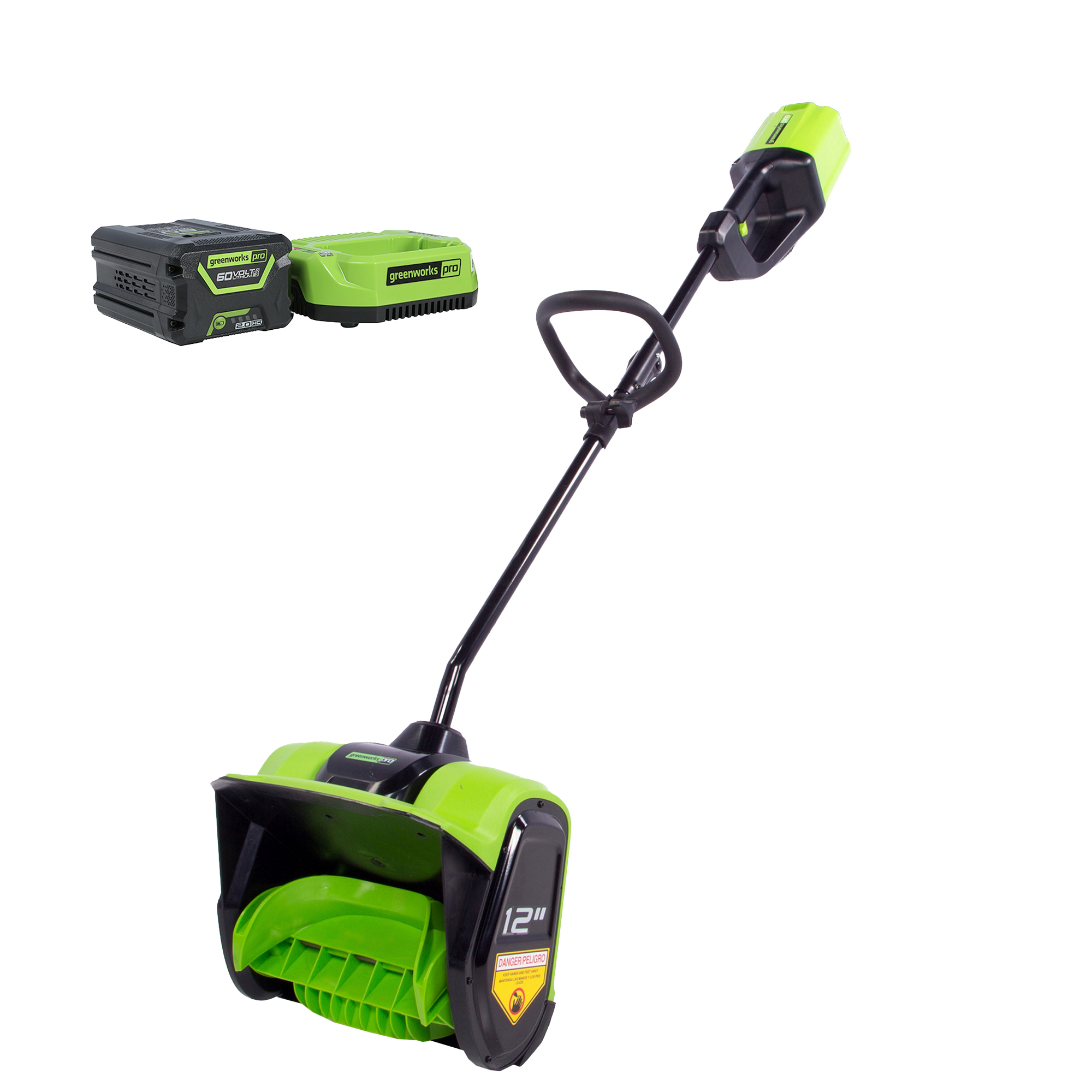 Snow Rake Shovel, Snow & Leaf Removal Tool & Pusher Scraper with 24 ...