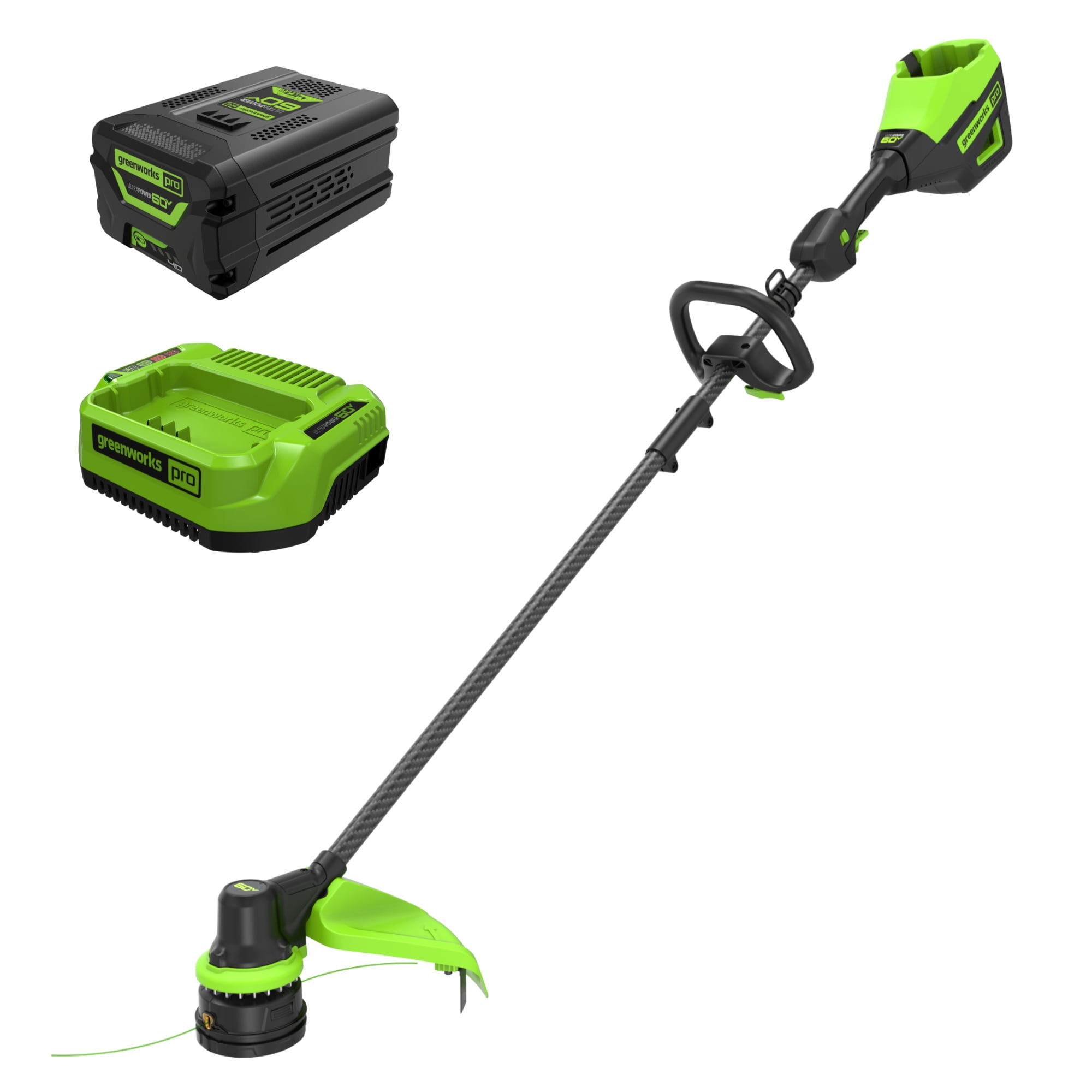 Greenworks 60 Volt Straight Shaft String Trimmer, Lightweight - Walmart ...
