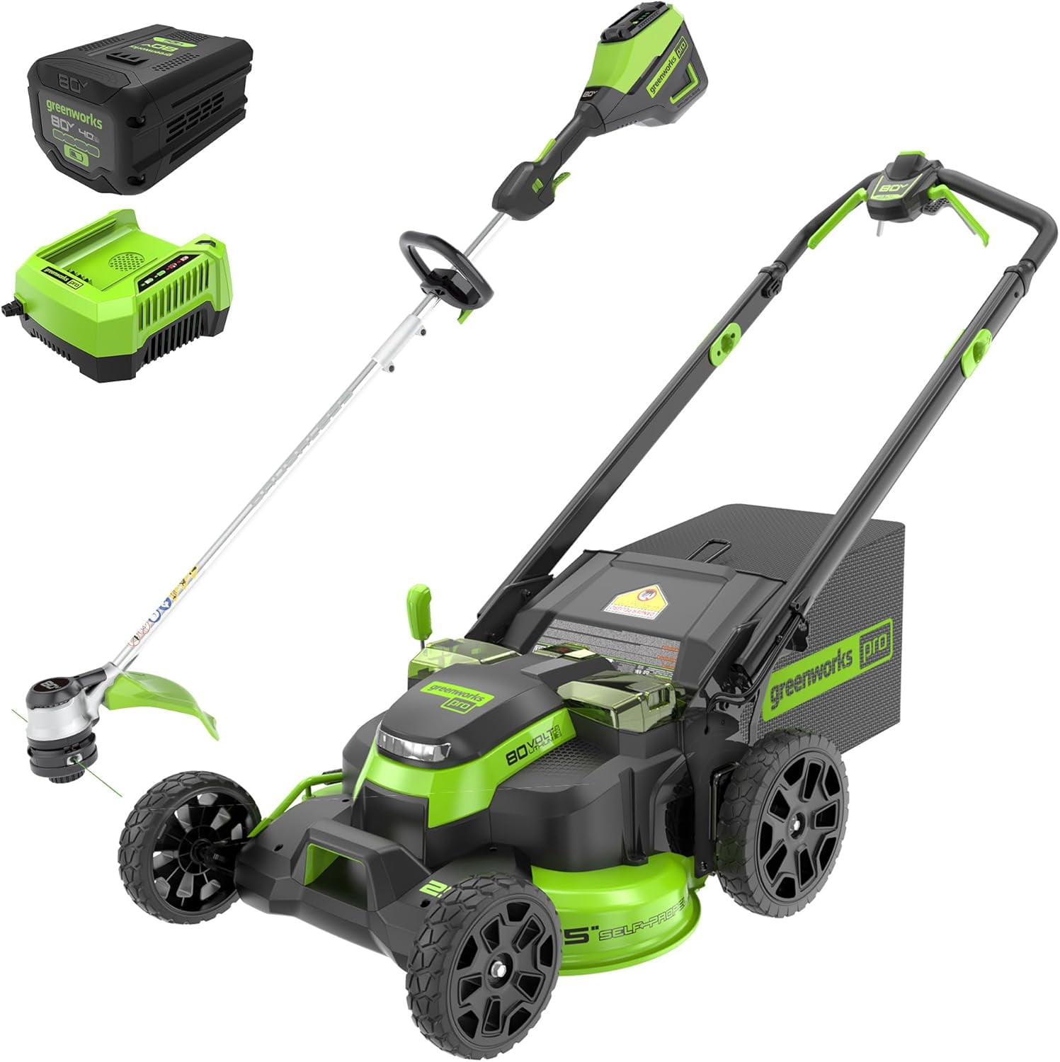 Greenworks 80V 25" Cordless Battery Brushless Self-Propelled Rear Wheel ...