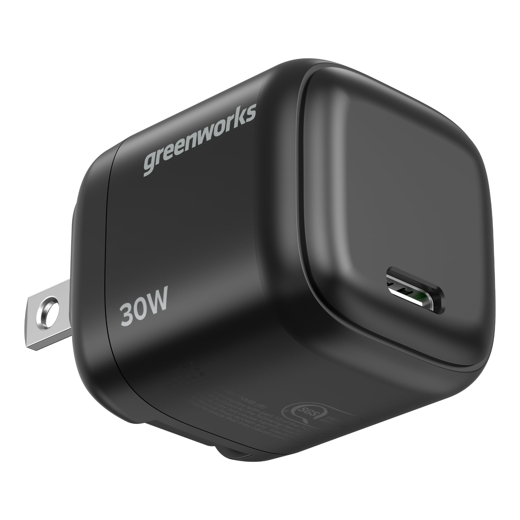 Greenworks POWERALL 30W USB-C GaN II Charger, Foldable Compact Fast PPS ...