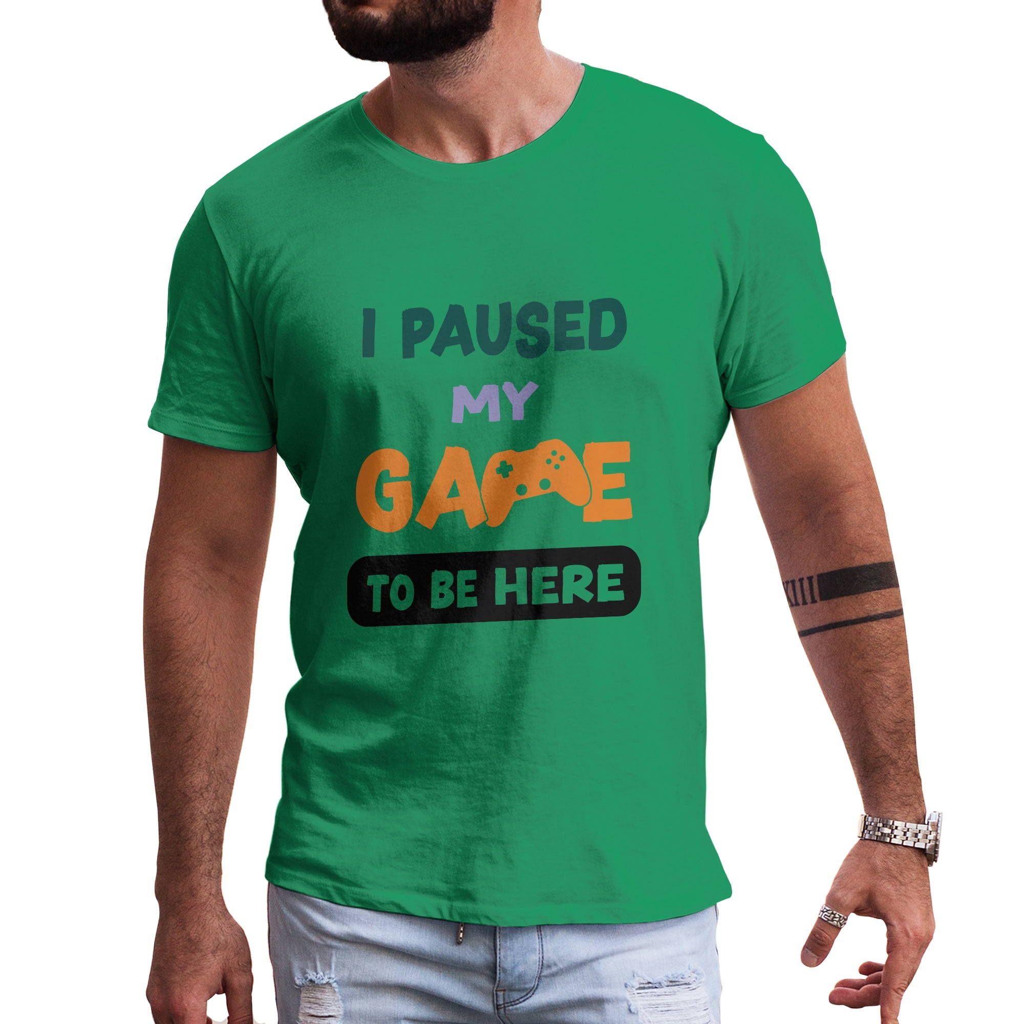 Greenyef Graphics I Paused My Game to Be Here Video Gamer Gift for Men ...