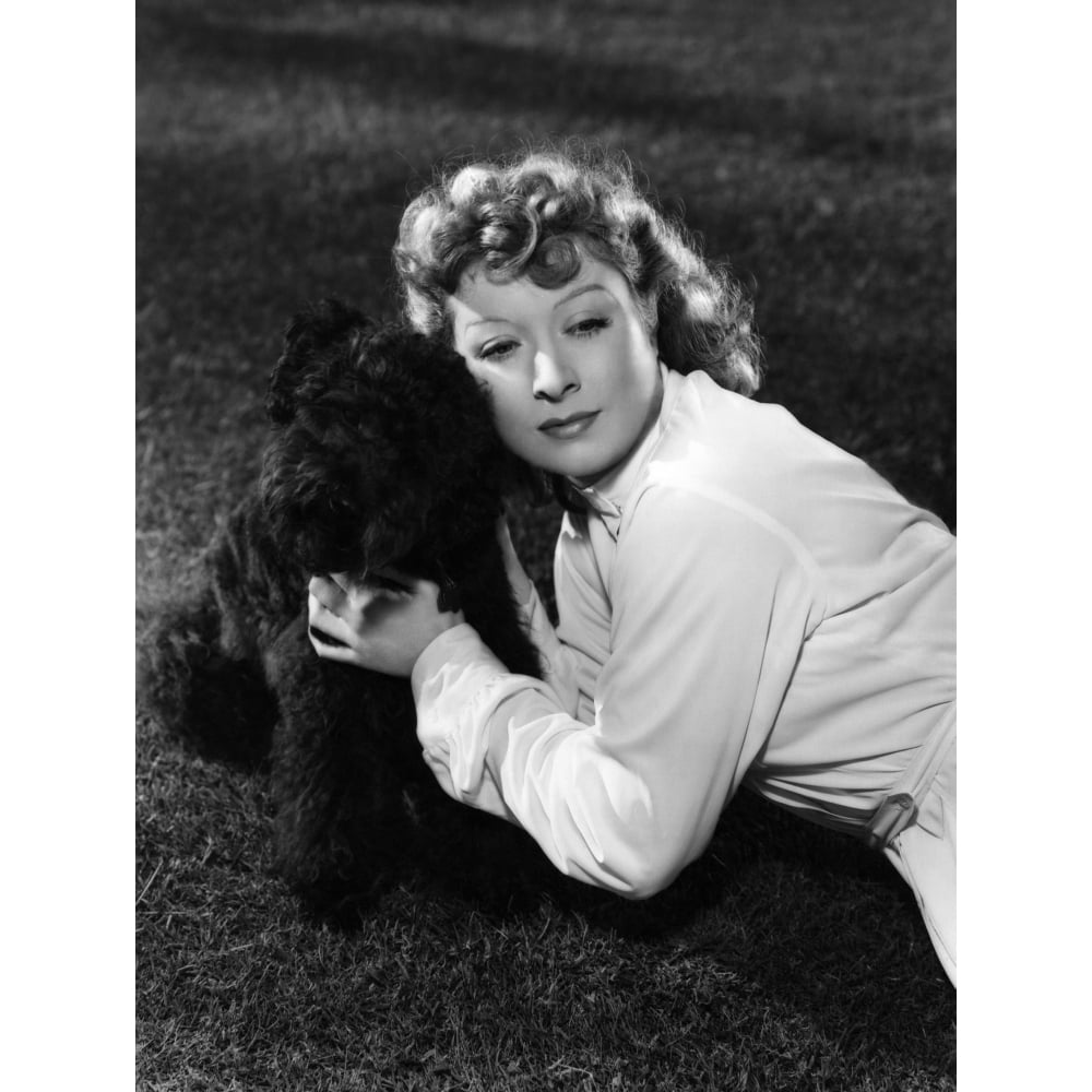 Greer Garson Posing With French Poodle Coco; Mgm Portrait By Clarence ...