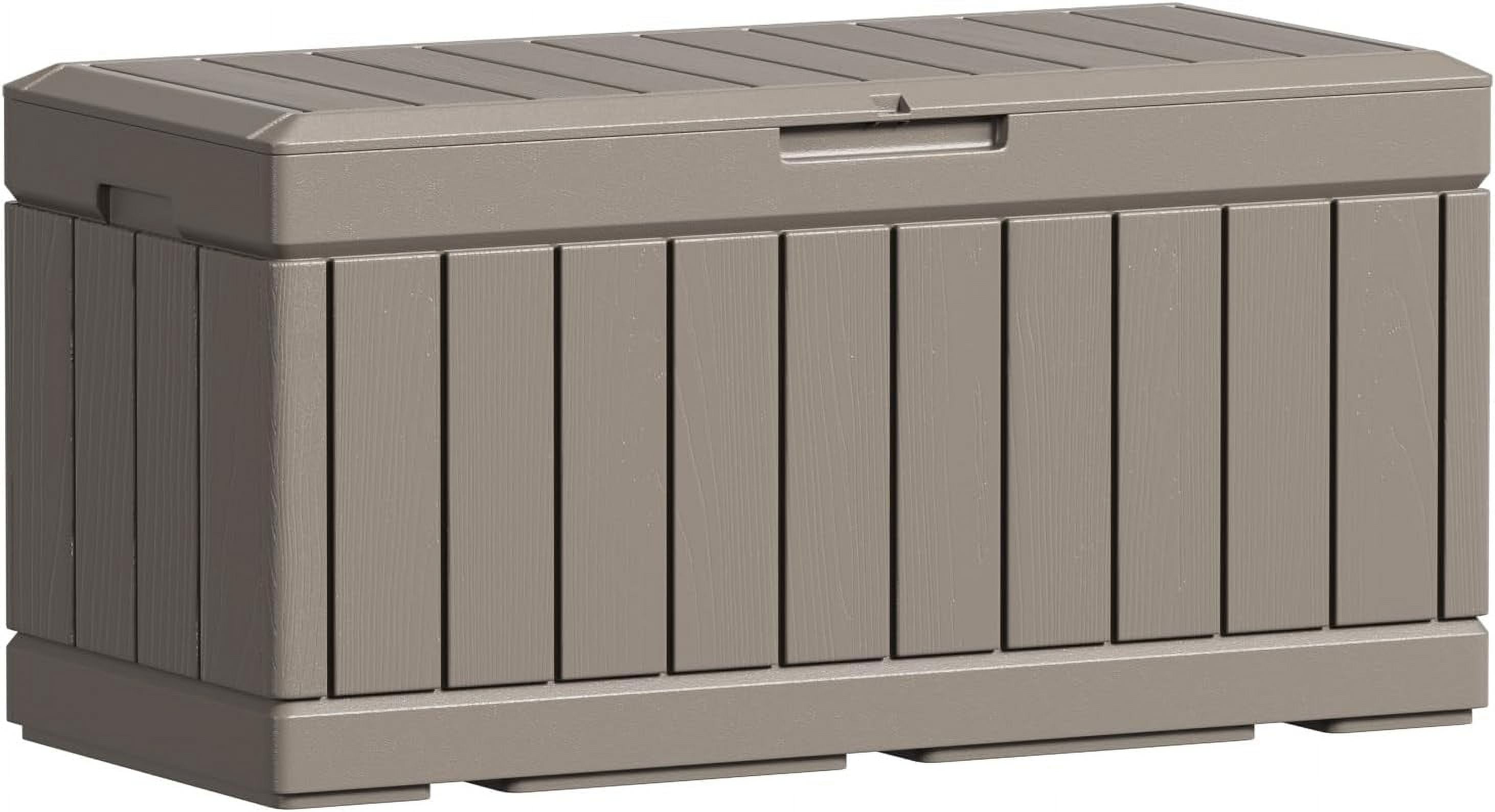 Greesum 82 Gallon Resin Deck Box Large Outdoor Storage for Patio ...