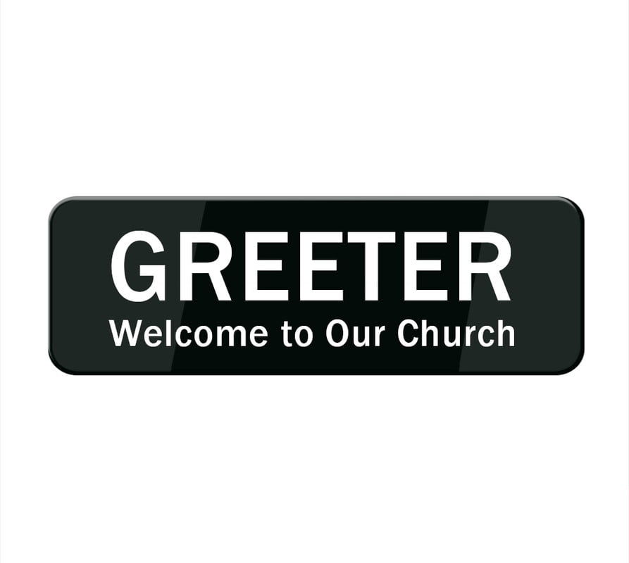 Greeter Welcome To Our Church Sign, 10 X 3 Inch Acrylic Plastic Sign ...