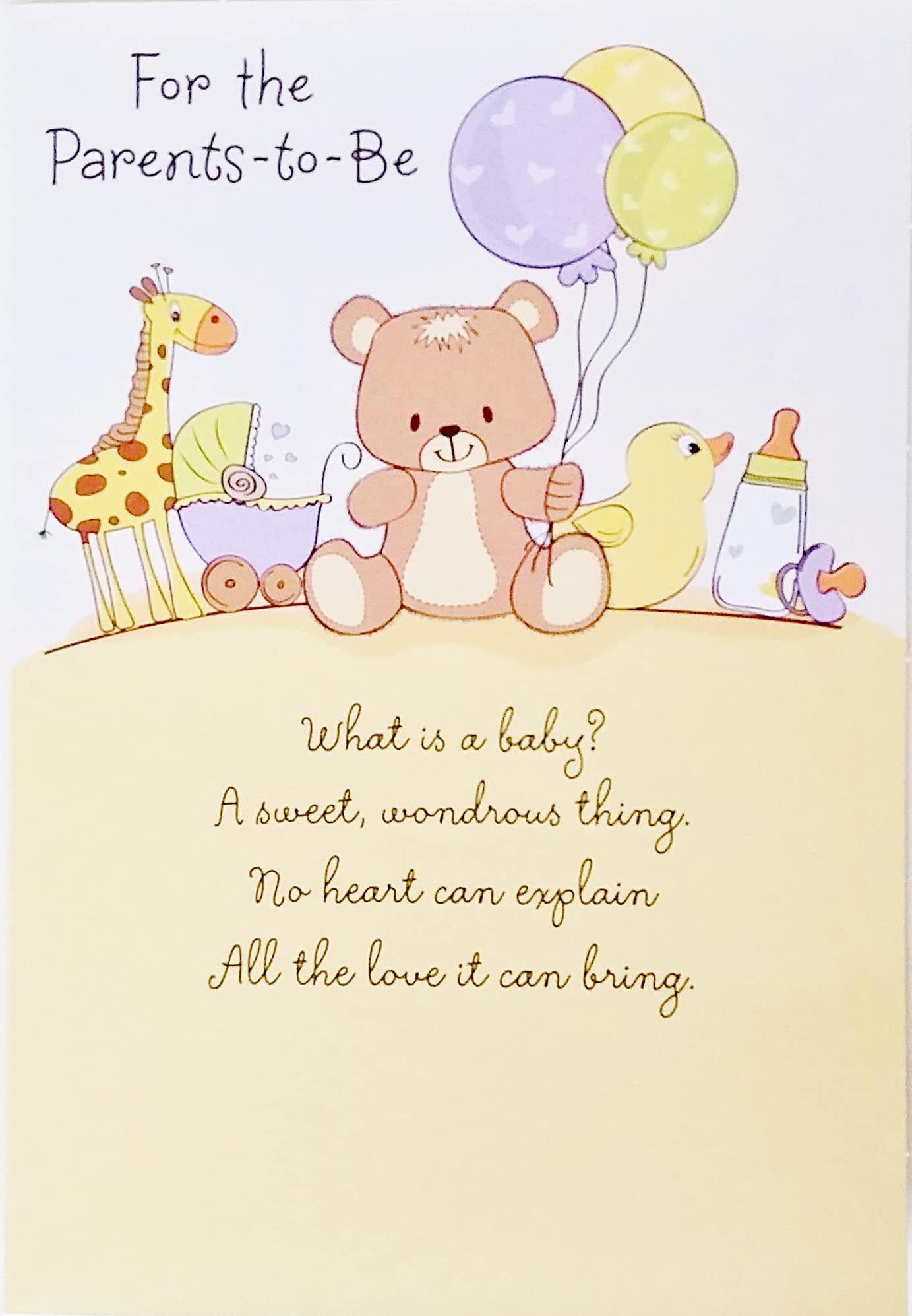 Greeting Card For The Parents-To-Be - Wishing You Every Happiness At ...