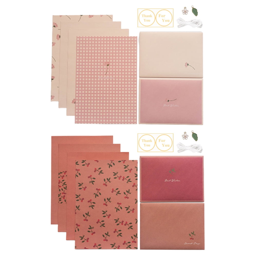 Stationery Paper (Lined) 24pcs and Envelopes 12pcs, Elegant Letter ...