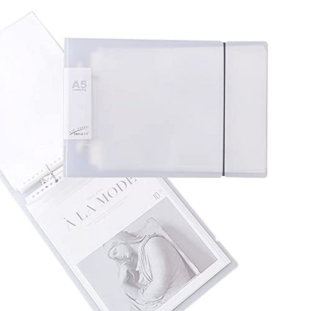 Greeting Card Organizer, Holds 50+ Pages 2 Ring Binder Transparent ...