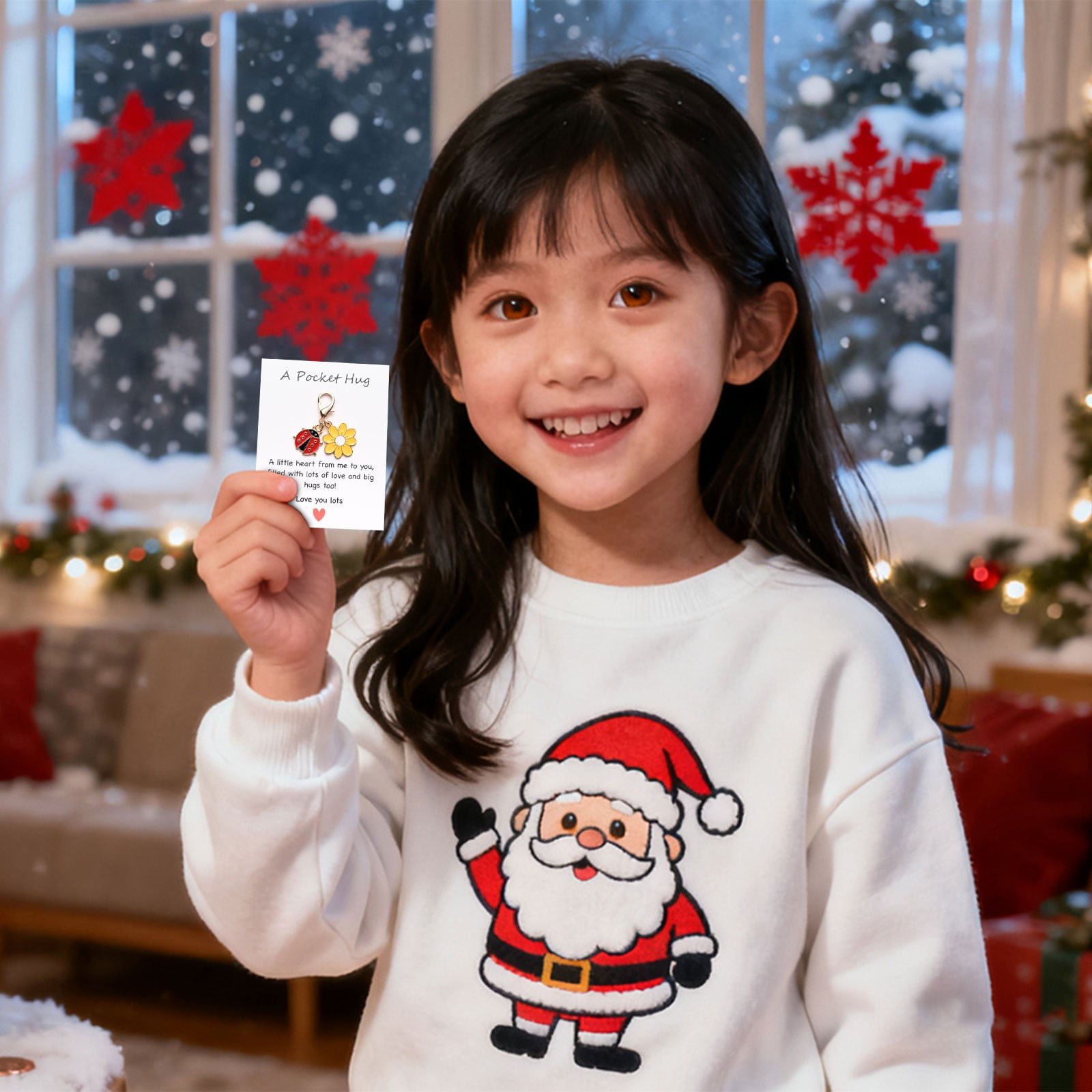 Greeting Card,Pocket Hug Cute Charms Flower Butterfly & Themed ...