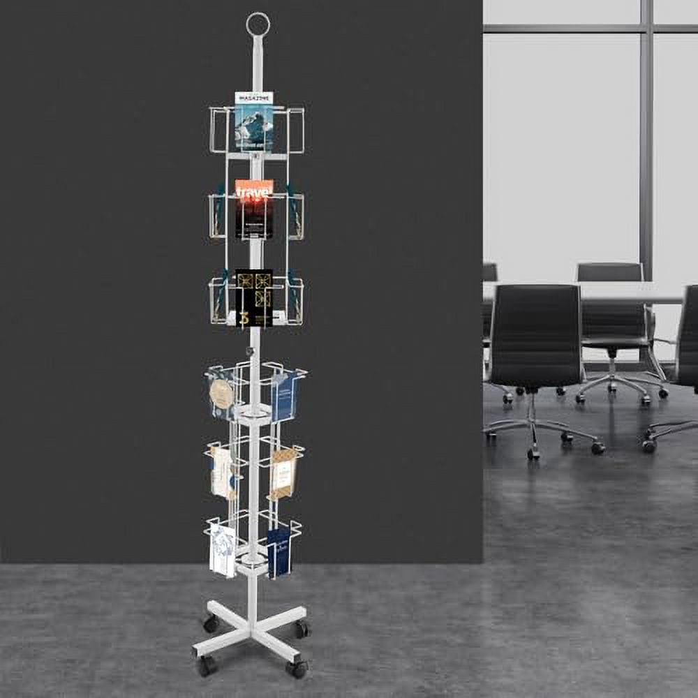 Greeting Card Rack, 24 Pockets Rotating Greeting Card Display Stand ...