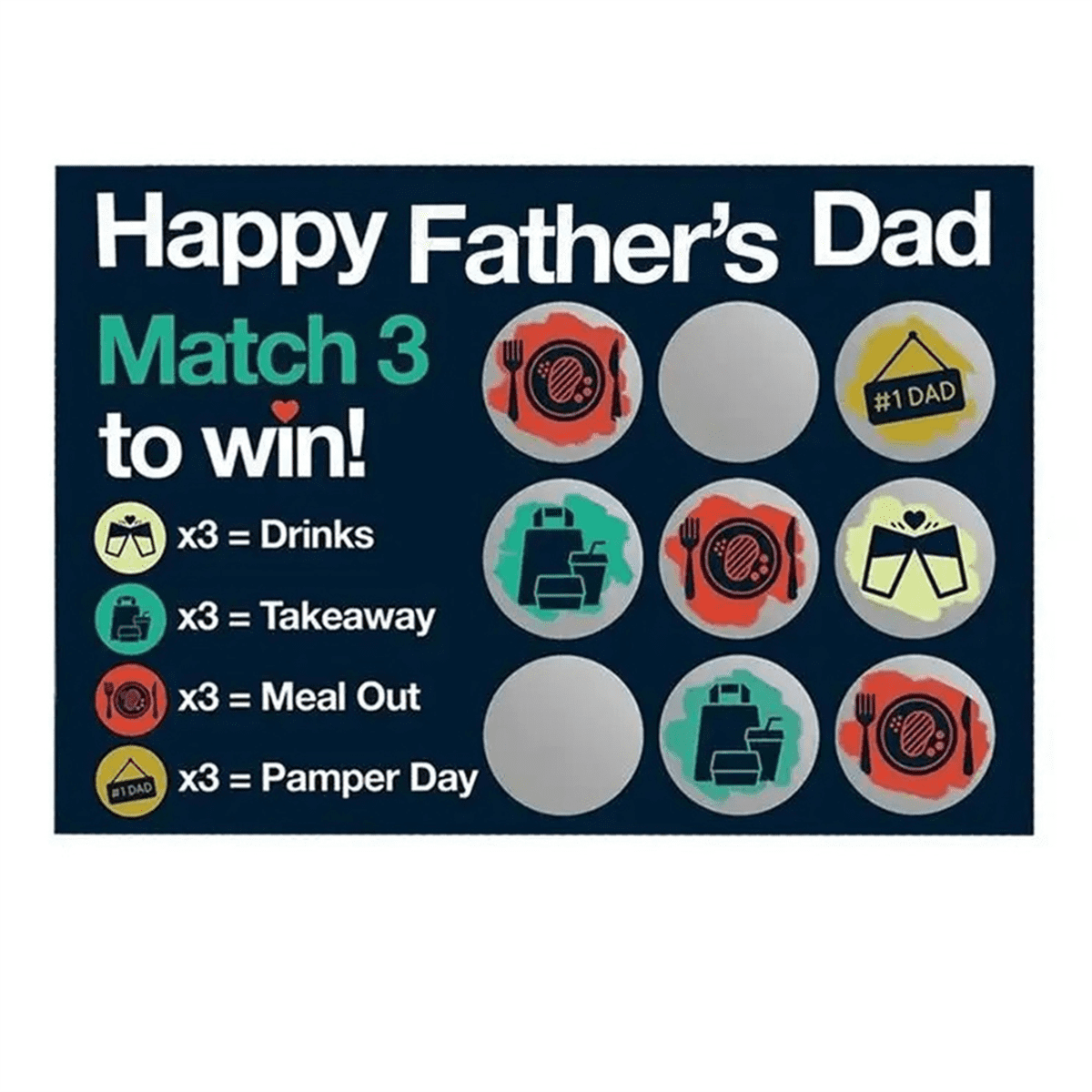 Greeting Card Scratch Off Cards with 4 Challenging Thing Happy Birthday ...