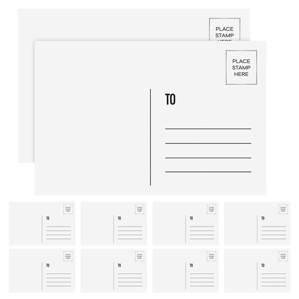 Hemoton 10Pcs Blank Postcards Multi Functional DIY Greeting Cards ...