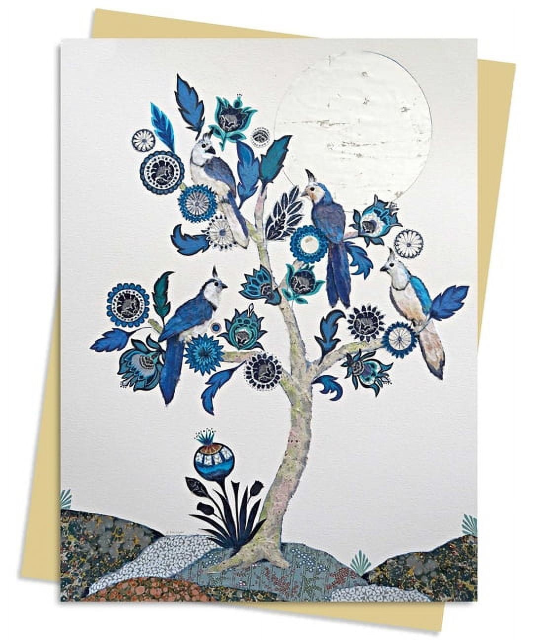 Greeting Cards: Alexandra Milton: Silver Tree of life with Four White ...