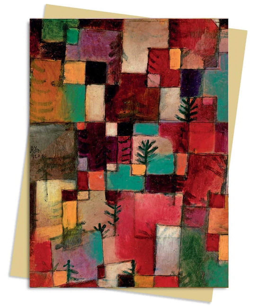 Paul Klee: Redgreen and Violet-Yellow Rythmns Greeting Card: Pack of 6 ...