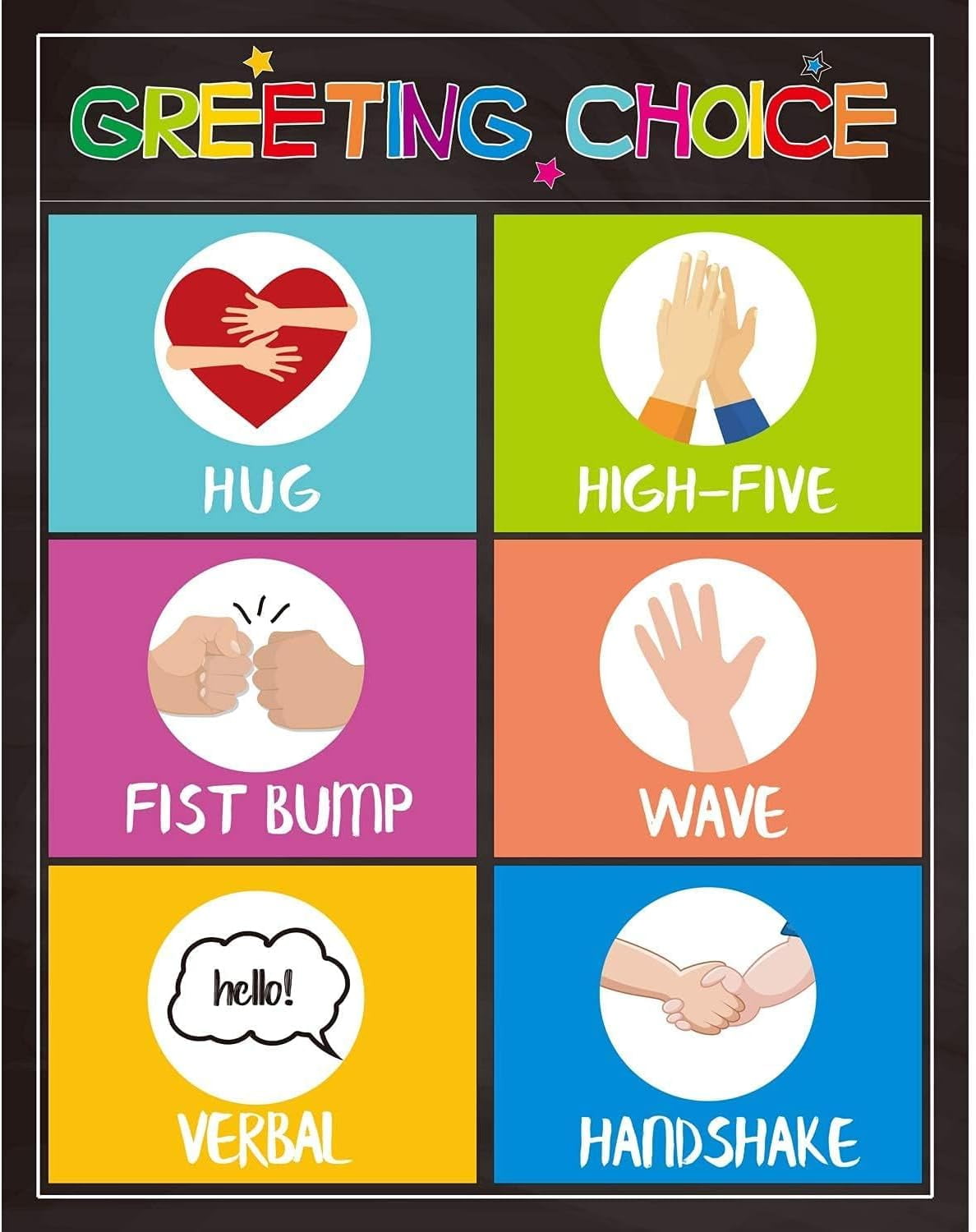 Greeting Choice Classroom Rules Poster Back to School Classroom ...