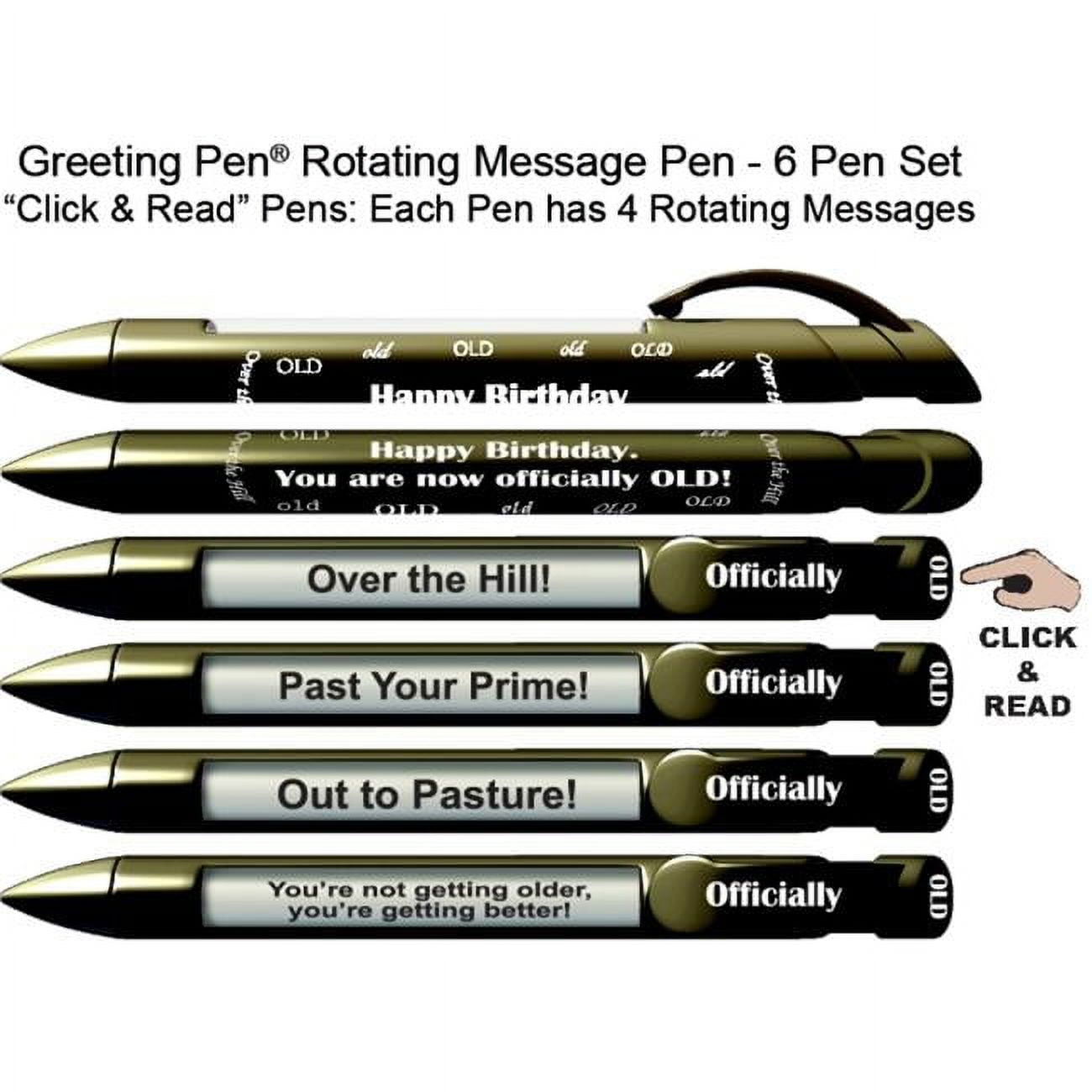 Greeting Pen 36502 Over The Hill - Birthday Pen With Rotating Messages ...