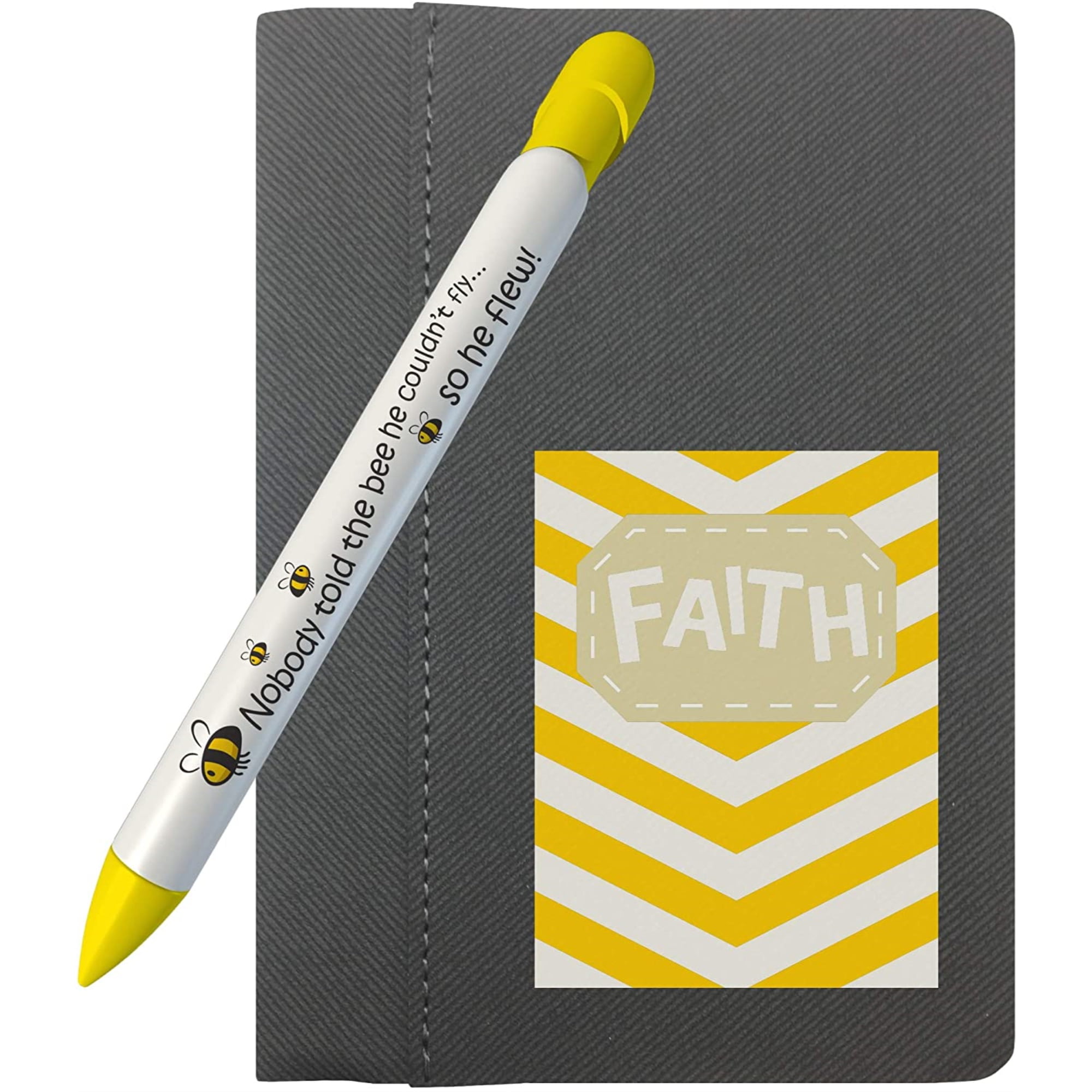 Greeting Pen Faith Gift Set with 4" x 6" Notebook and 1 Rotating ...