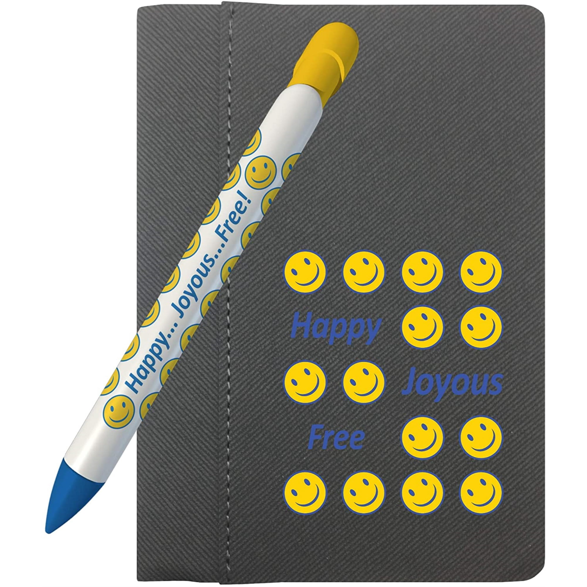 Greeting Pen Happy, Joyous, Free Recovery Gift Set 4" x 6" Notebook and ...