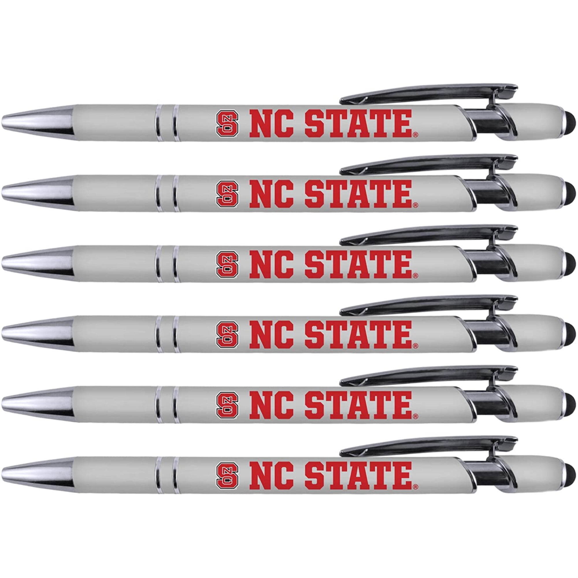 Greeting Pen North Carolina State Soft Touch Coated Metal 6 Pack 30522 - Walmart.com