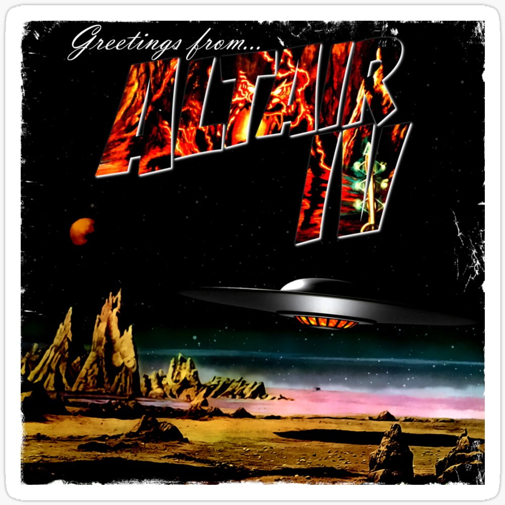 Greetings From Altair Iv Sticker Phone Decal Water Bottle Stickers Car ...