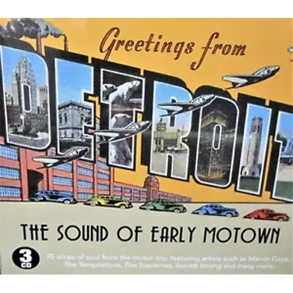 Greetings From Detroit New 3 Cd Box,75 Tracks Marvin Gaye,Temptations ...