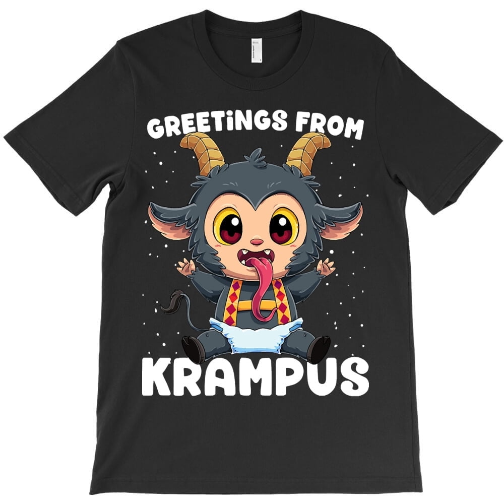 Greetings From Krampus Germanic Christmas Demon Folklore Graphic H21939 ...