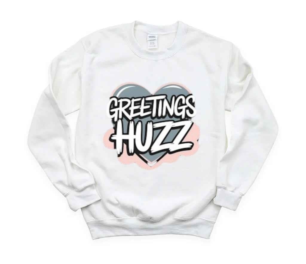 Greetings Huzz Funny Gen Z Humor Trendy Bold Graphic T-Shirt , Hoodie ...