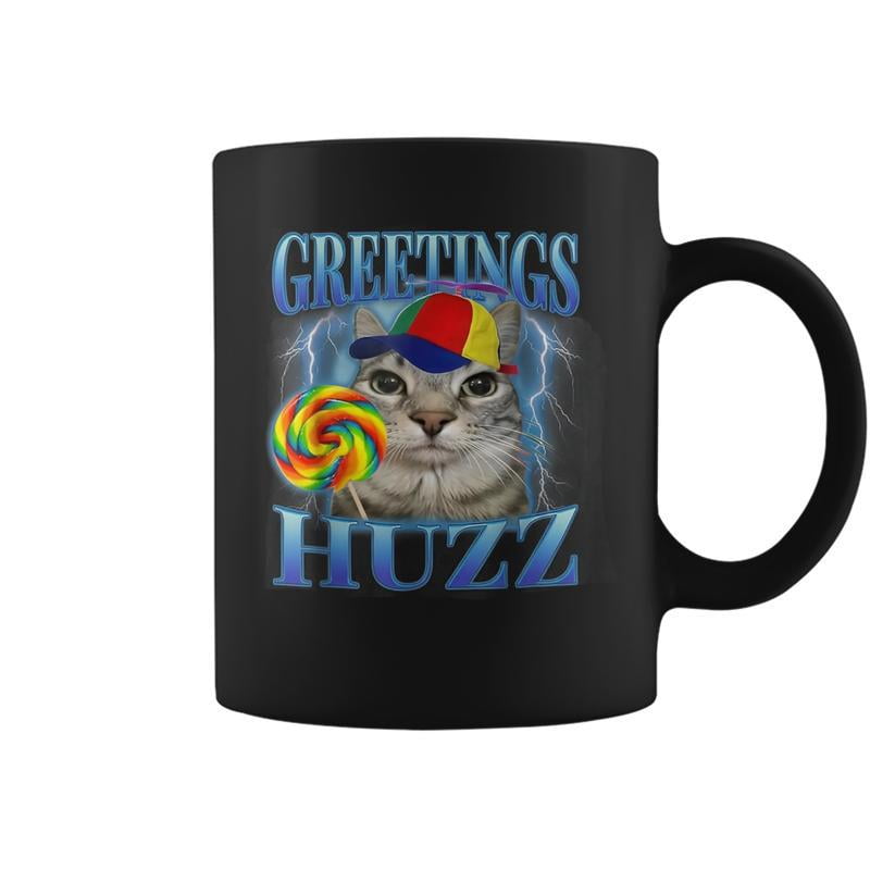 Greetings Huzz Silly Cat With Propeller Hat Coffee Mugs - Walmart.com
