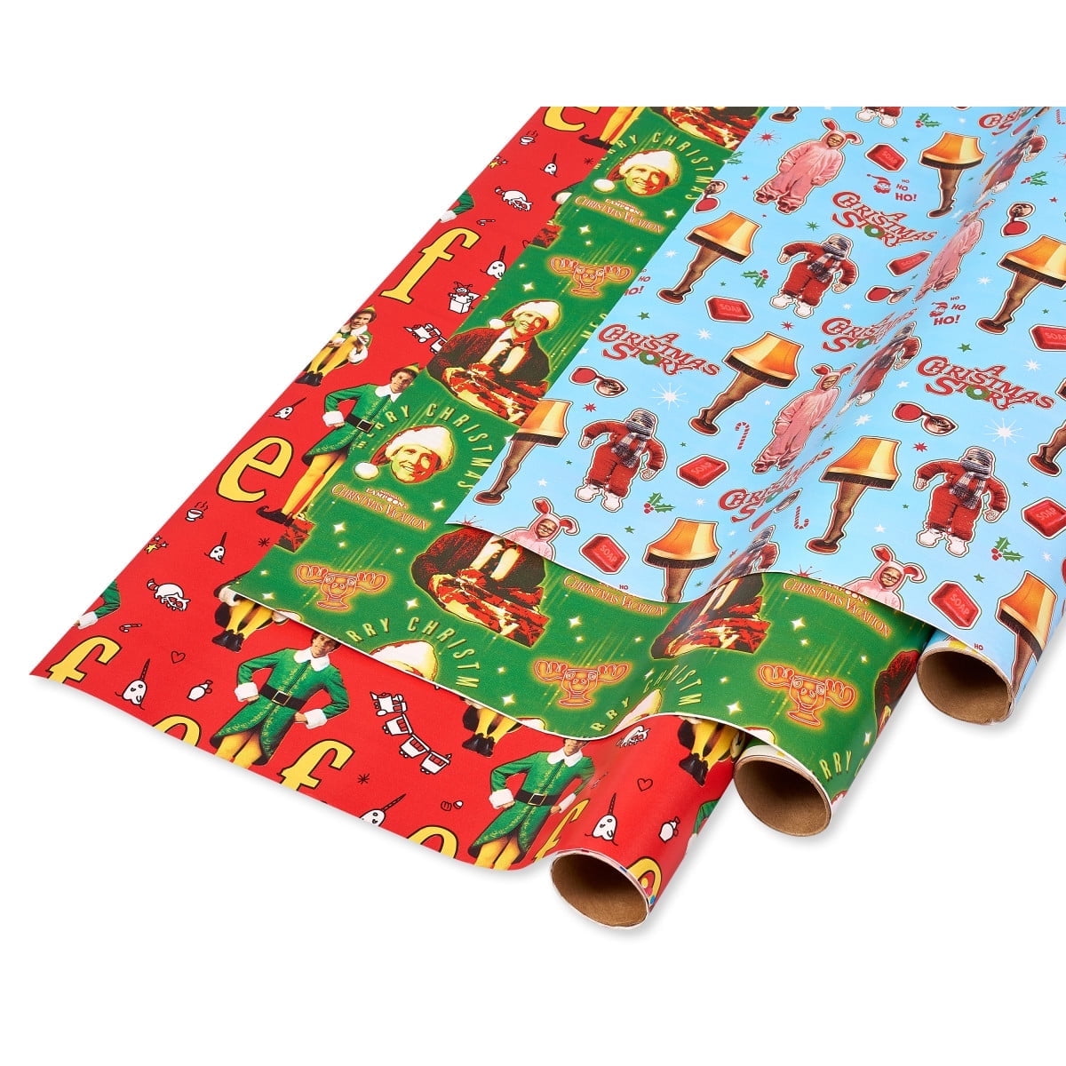 Greetings Wrapping Paper Christmas Bundle, Classic Movies (3 Rolls, 105 ...