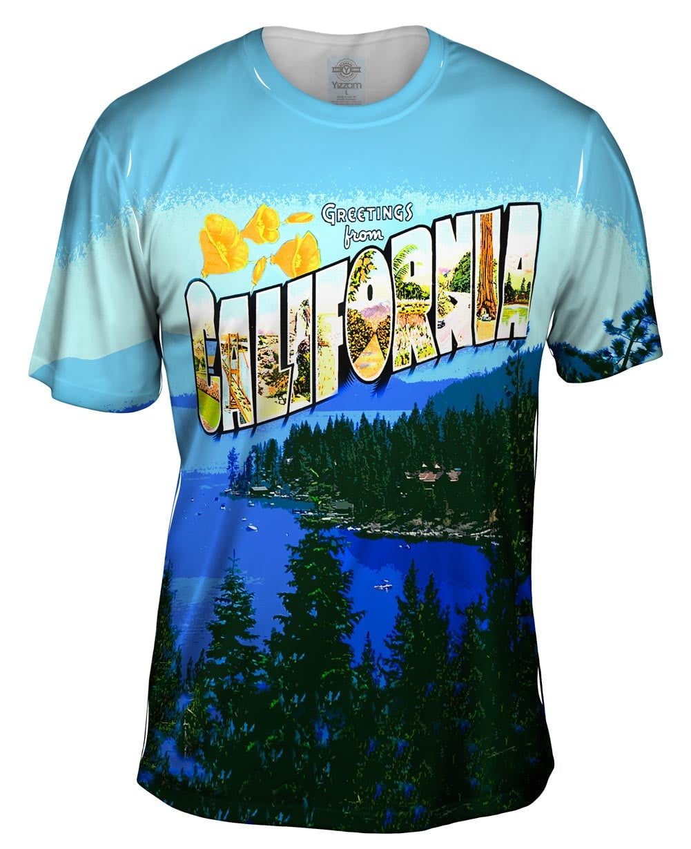 Greetings from California 044 Mens T-Shirt All Over Print - Walmart.com