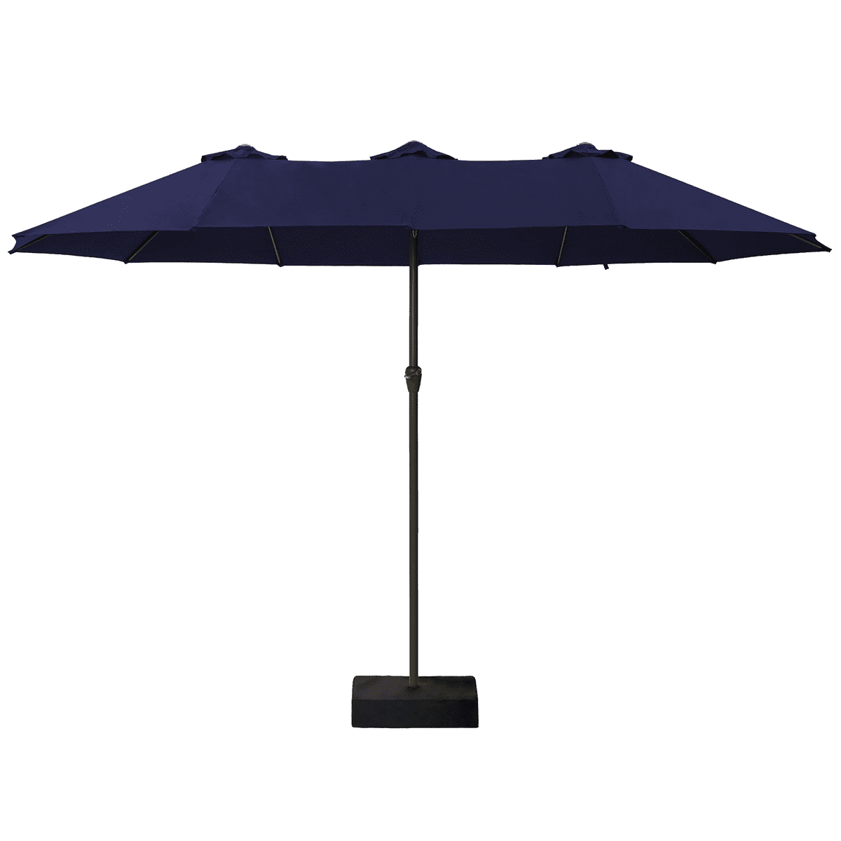 Greforg 15FT Triple Outdoor Patio Umbrella with Base Included & Vented ...