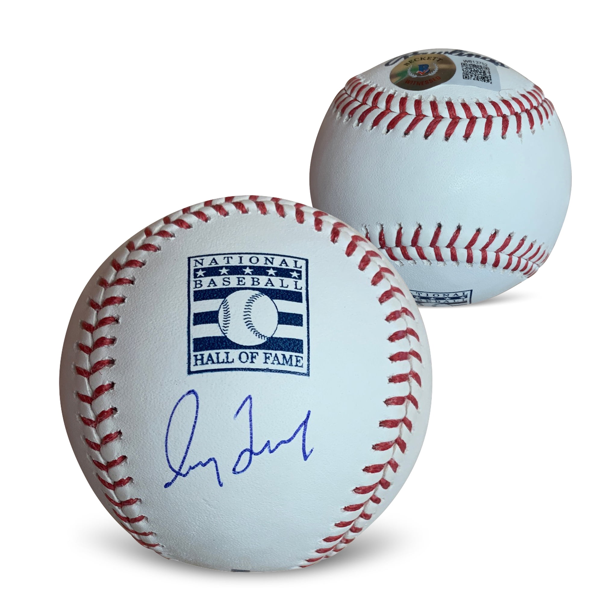 Greg Maddux Autographed MLB Signed Hall of Fame HOF Logo Baseball ...