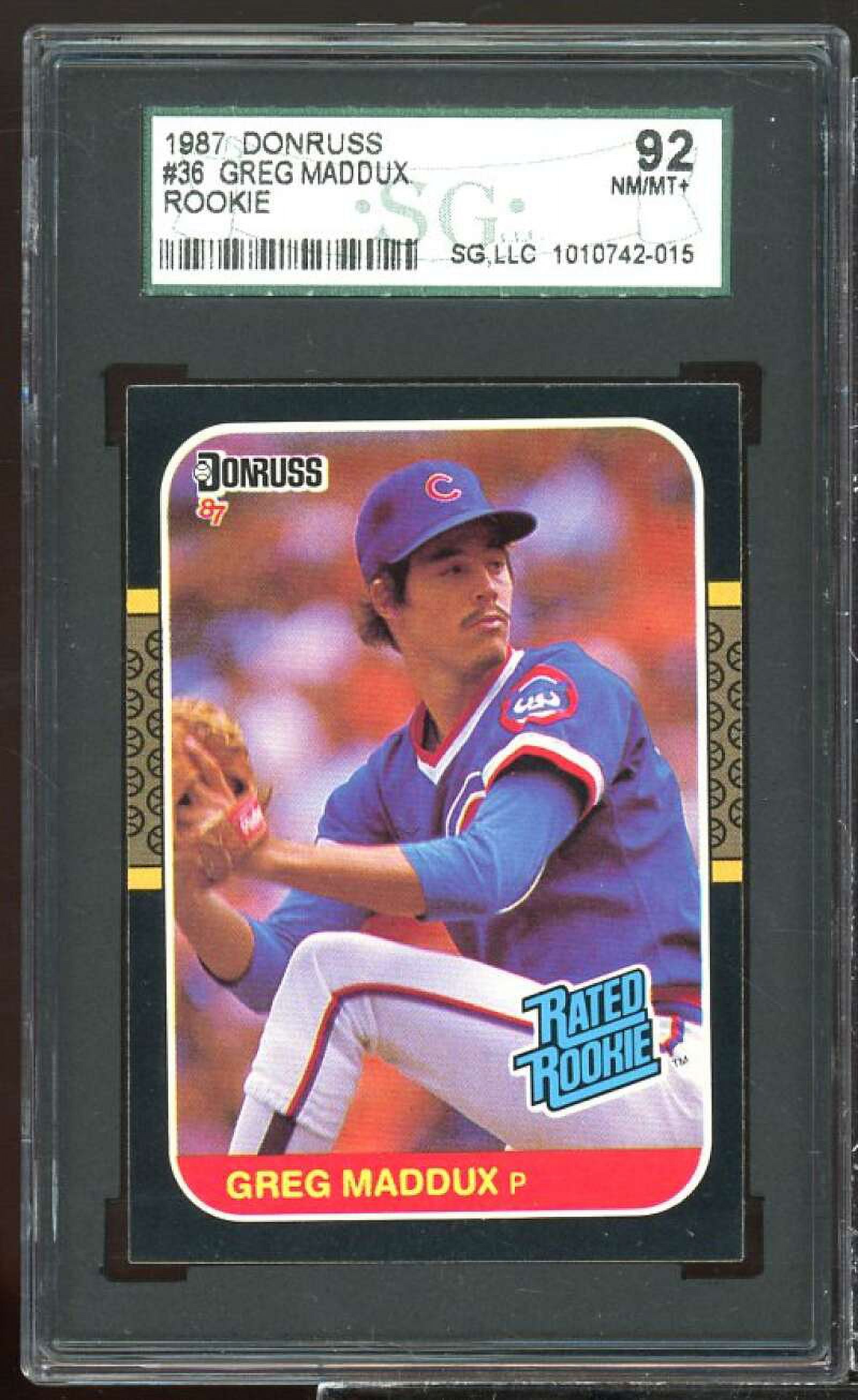 Greg Maddux Donruss Rookie Card