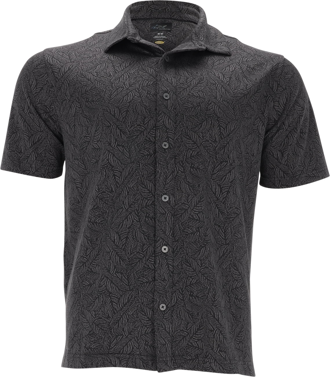 Greg Norman Apres 18 Full Button Black Shirt Men M - Walmart.com