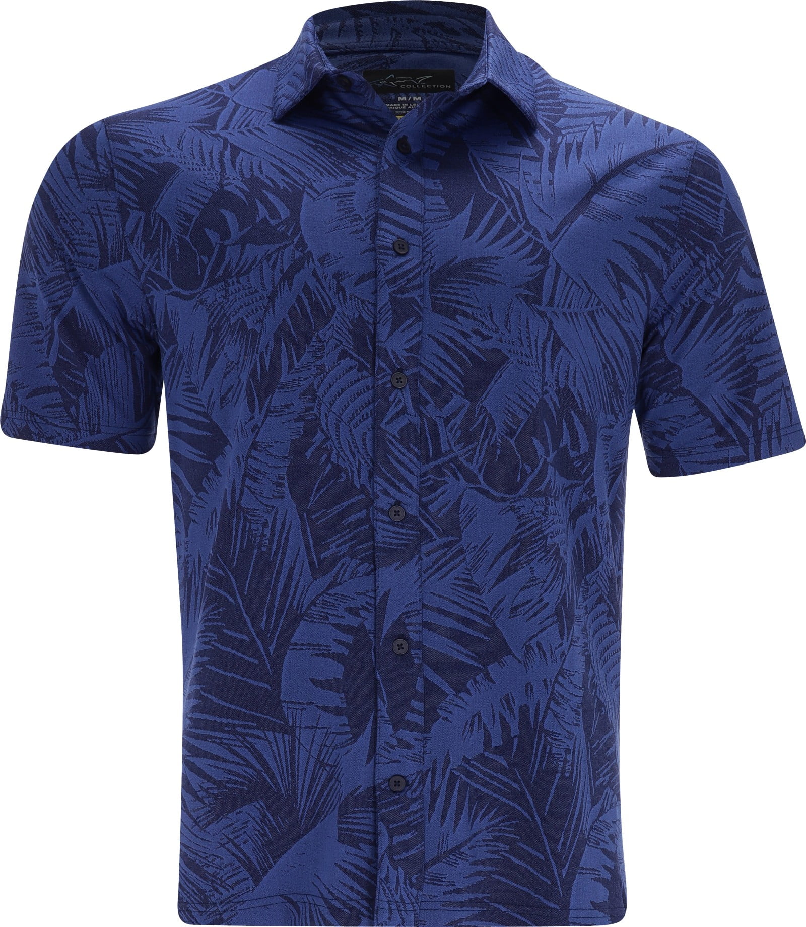 Greg Norman Hampton Knit Full Button Clubhouse Navy Shirt Men XXL ...