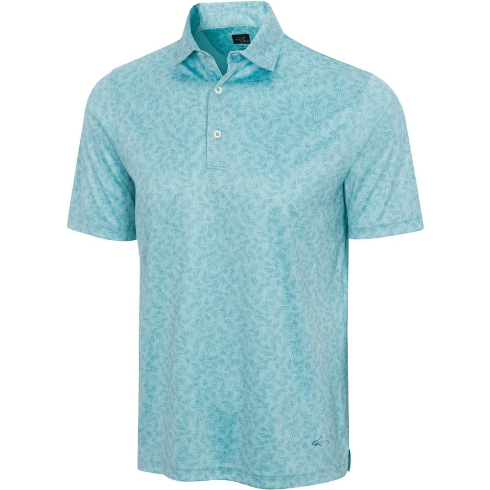 Greg Norman ML75 Recycled Microlux Rye Grass Aqua Wave Shirt Men M ...