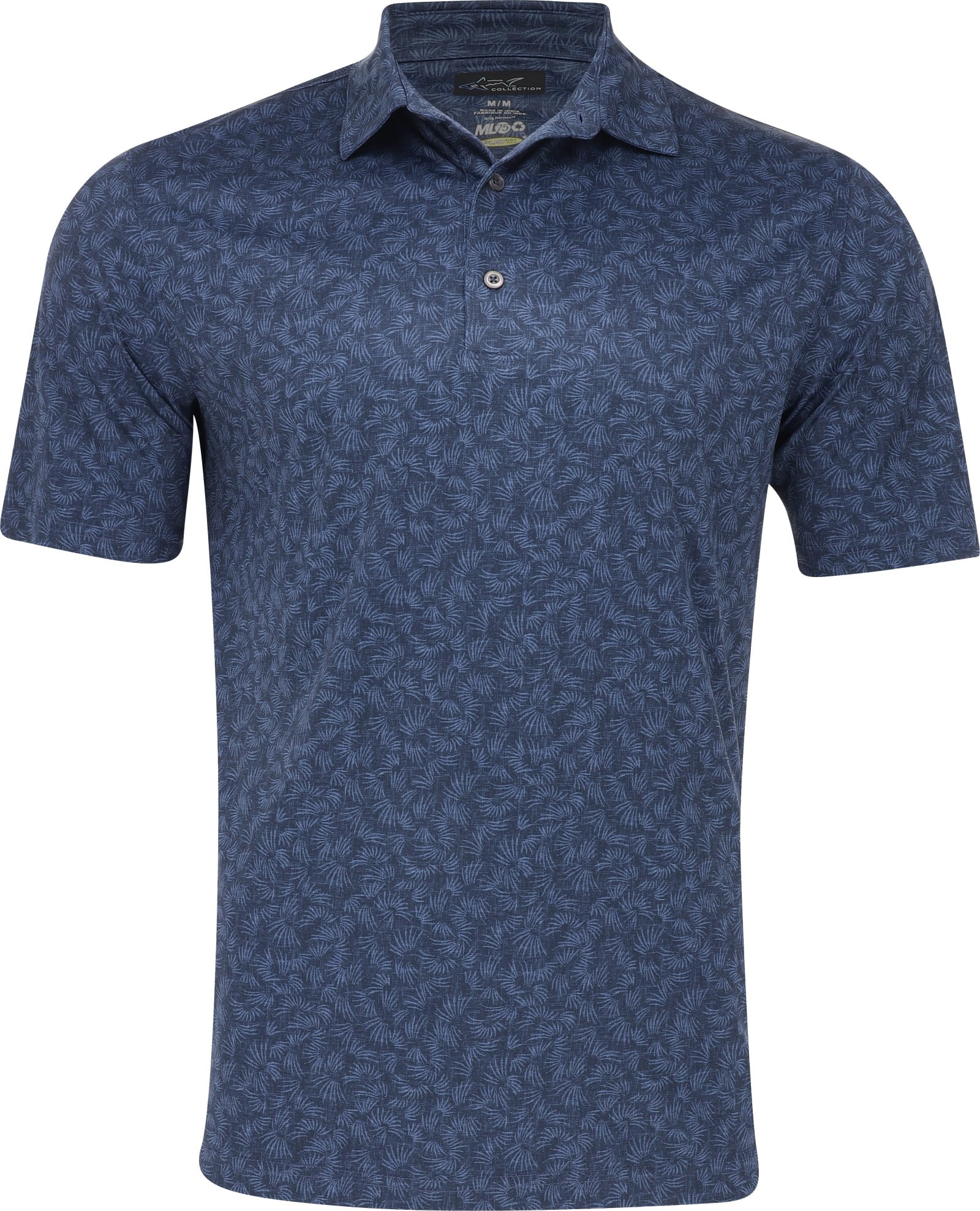 Greg Norman ML75 Recycled Microlux Rye Grass Navy Shirt Men L - Walmart.com