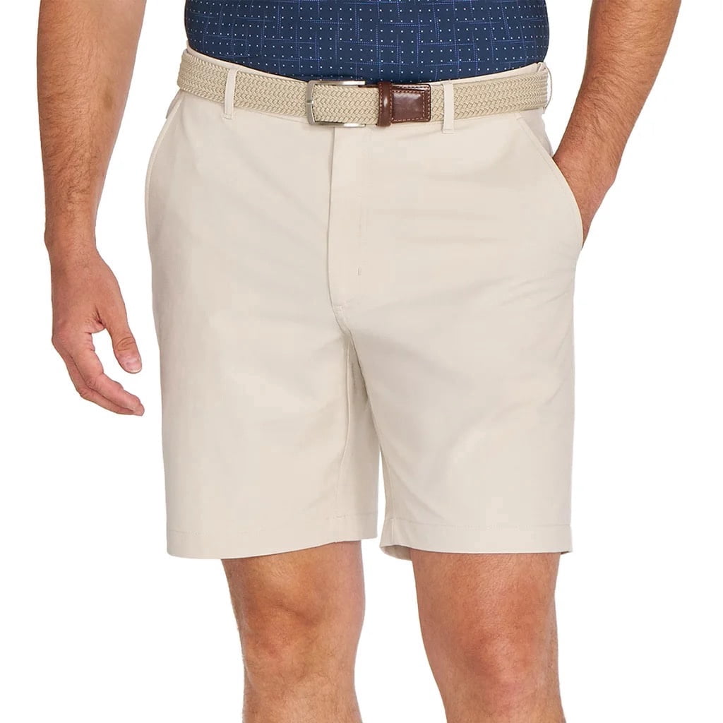 Greg Norman Men's Performance Stretch Golf Short (32, Khaki) - Walmart.com