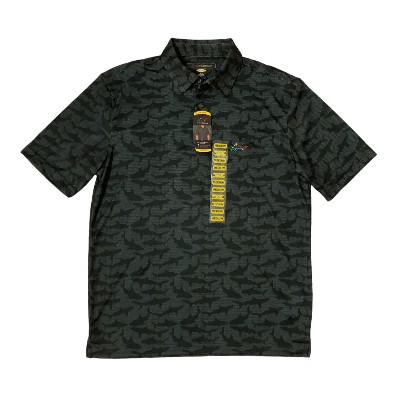 Greg Norman Men's Play Dry Performance Short Sleeve Golf Polo - Walmart.com