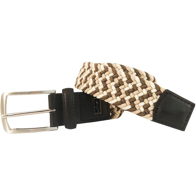 Greg Norman Mens Braided Multi Colored Stretch Golf Belt (34", (297 ...