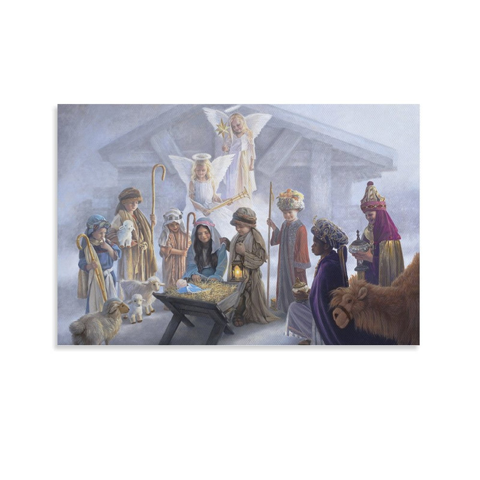 Greg Olsen Print Painting AWAY IN A MANGER Poster Cool Artworks ...