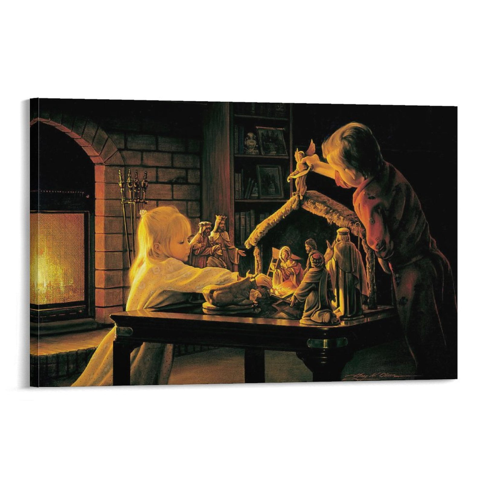 Greg Olsen Print Painting Angels of Christmas Picture Print Canvas ...