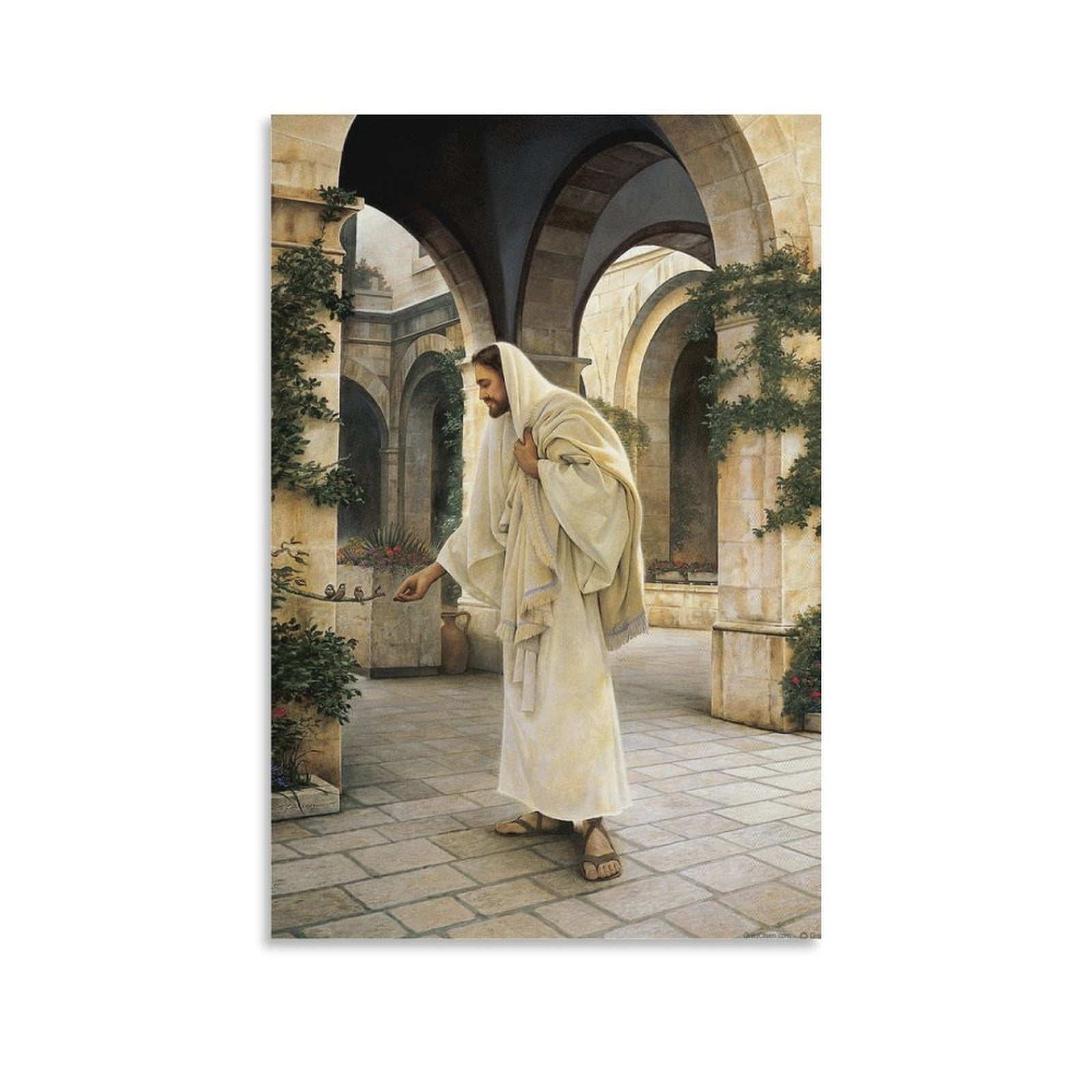 Greg Olsen Print Painting In His Constant Care Painting On Canvas Wall ...