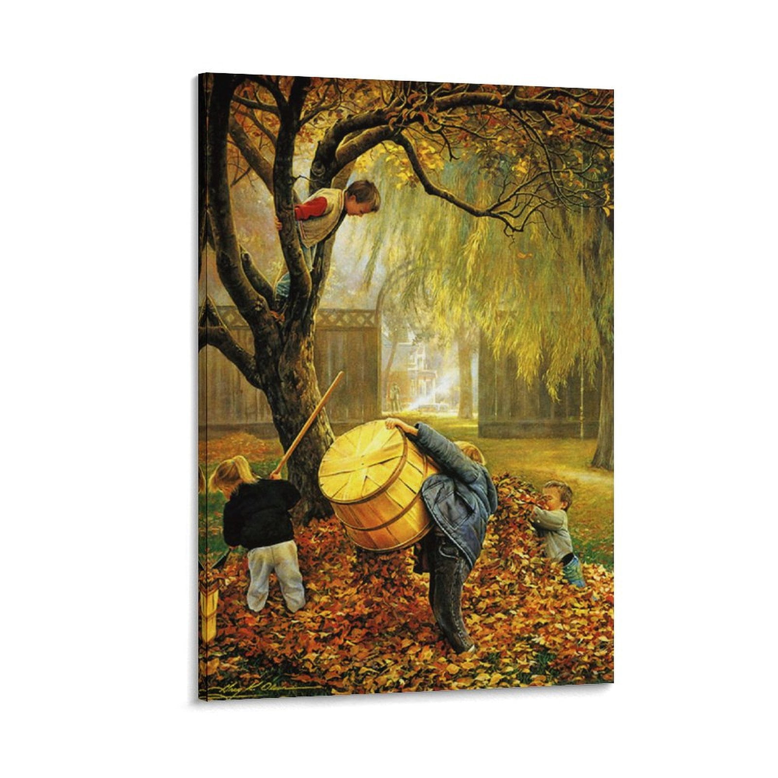 Greg Olsen Print Painting Fall Leaves Picture Print Canvas Poster Wall ...