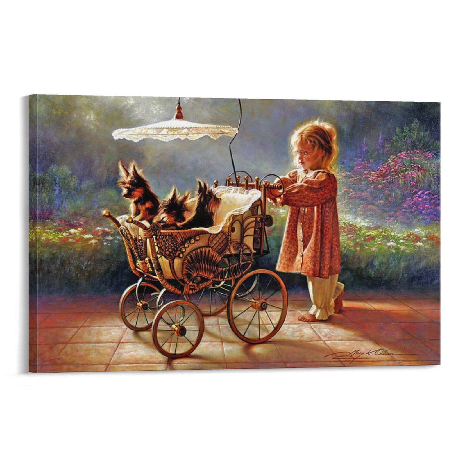 Greg Olsen Print Painting I Love New Yorkies Painting On Canvas Wall ...