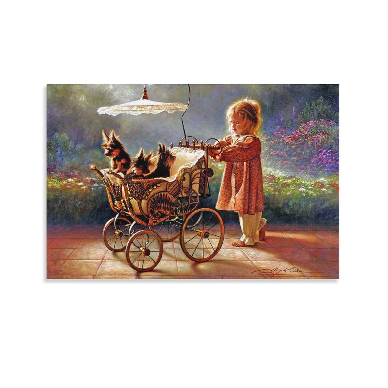 Greg Olsen Print Painting I Love New Yorkies Posters Wall Art Painting ...