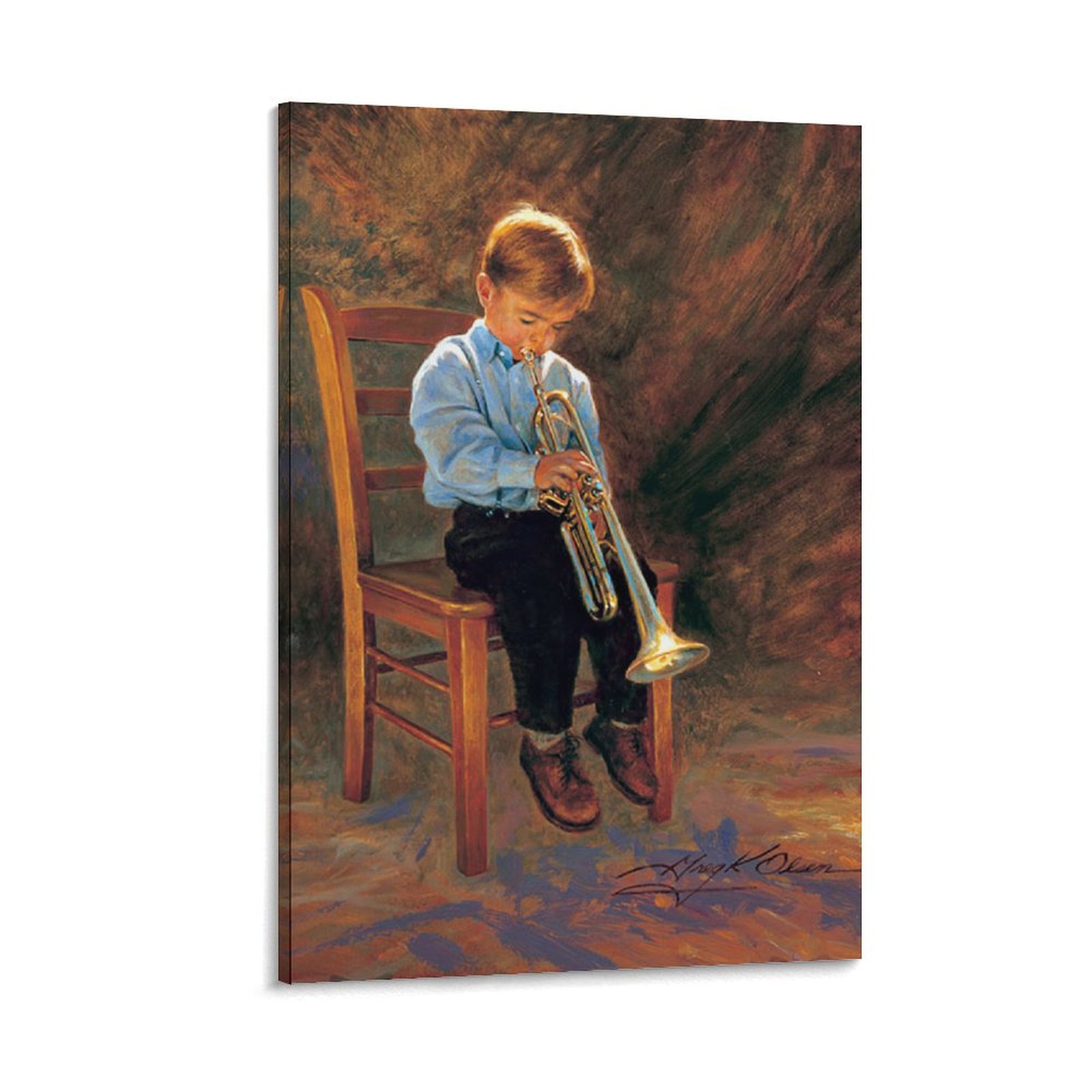 Greg Olsen Print Painting LITTLE BOY BLEW Artworks Picture Print Poster ...