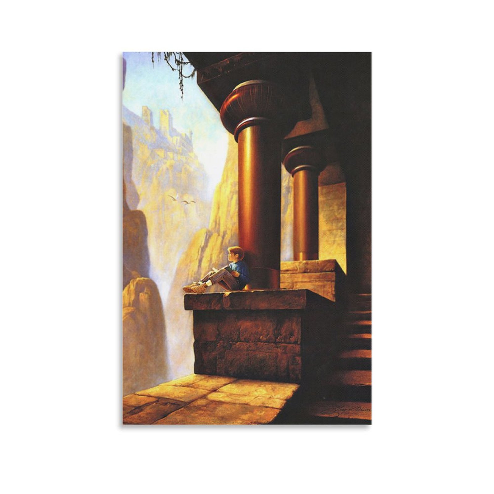 Greg Olsen Print Painting TRAVELING BY BOOK Poster Cool Artworks ...