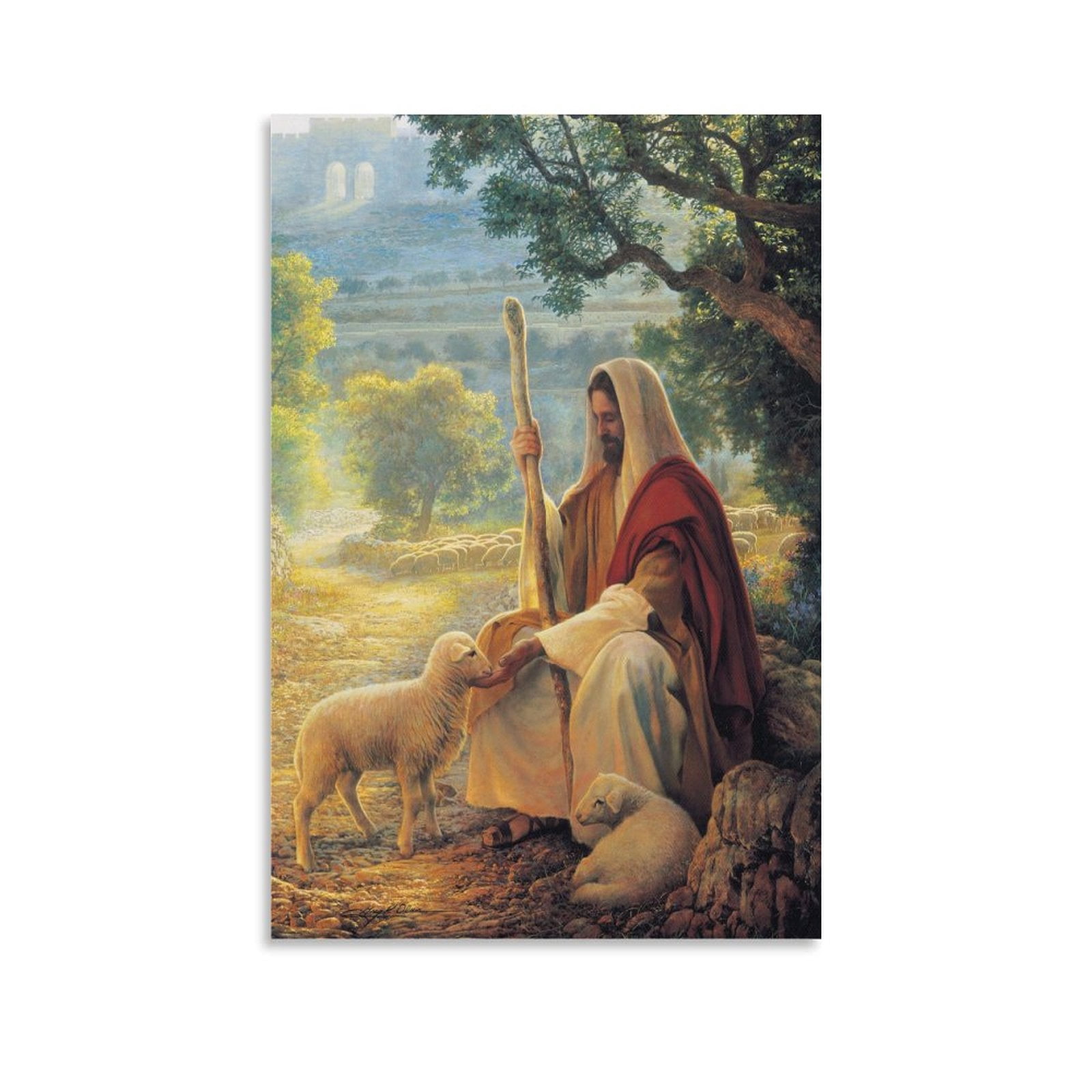 Greg-olsen-good-shepherd Gifts Canvas Painting Poster Wall Art ...