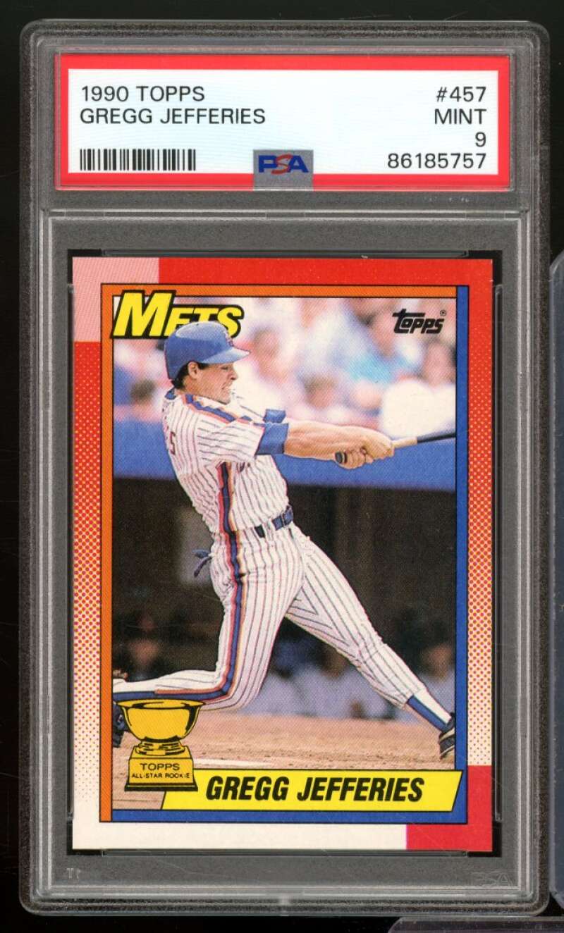 Gregg Jefferies Card 1990 Topps #457 PSA 9 - Walmart.com